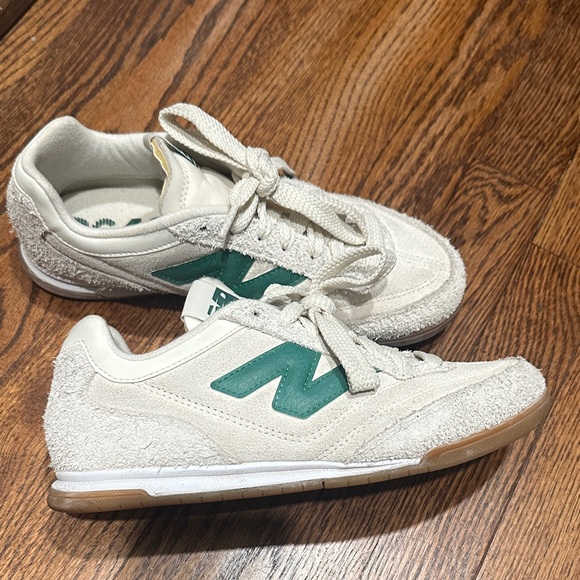 New Balance | Shoes | New Balance Rc42 Cream And Green Casual Sneakers ...